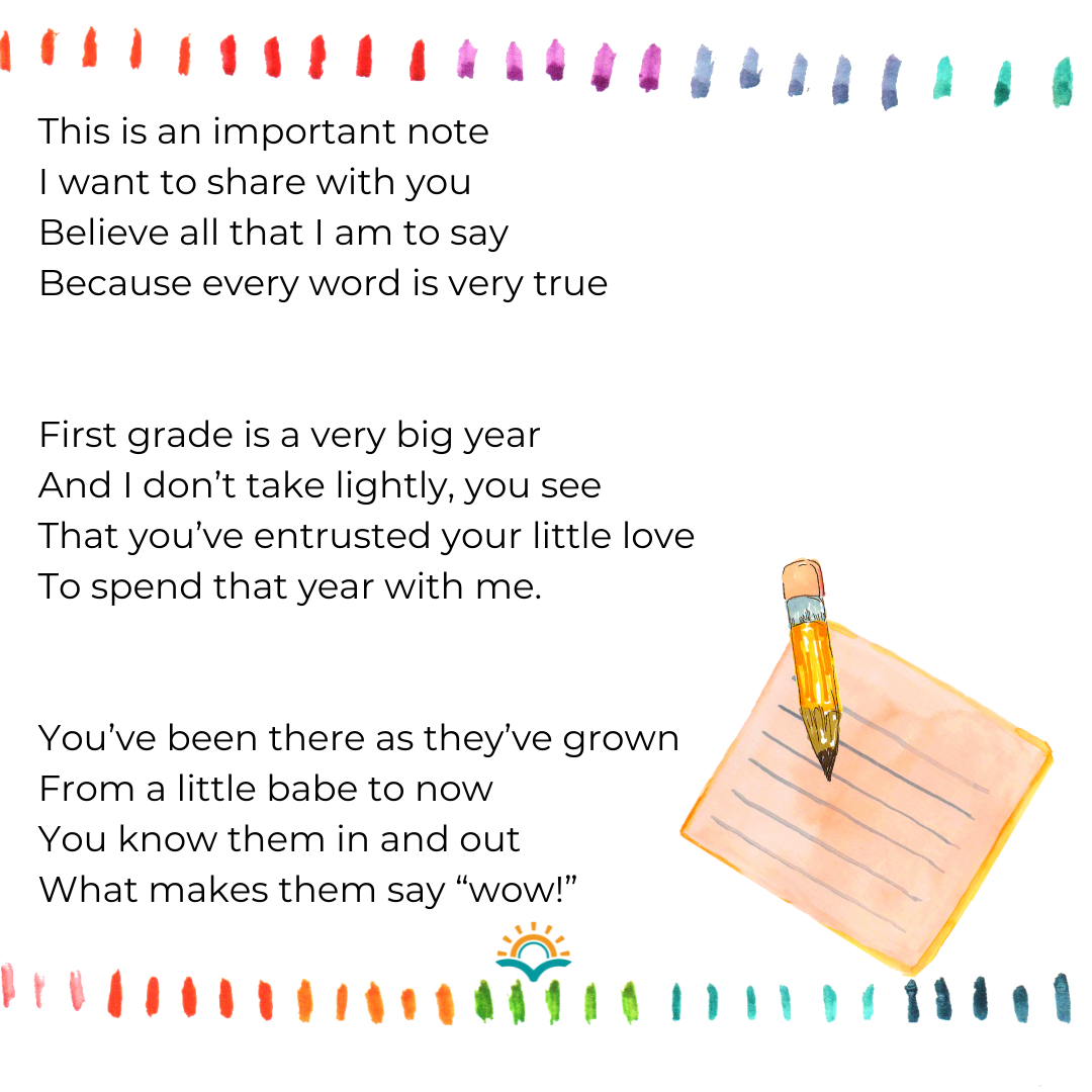 How this teacher to parent letter helped me start a tough year strong
