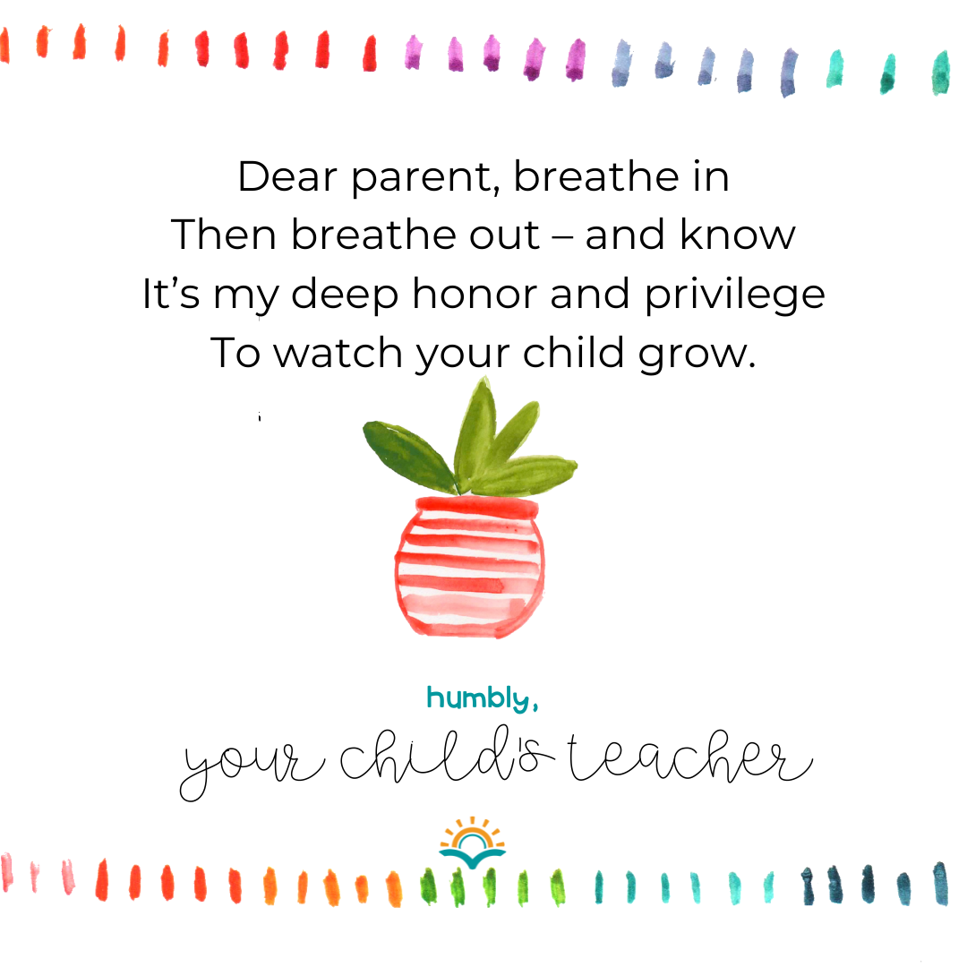 How this teacher to parent letter helped me start a tough year strong