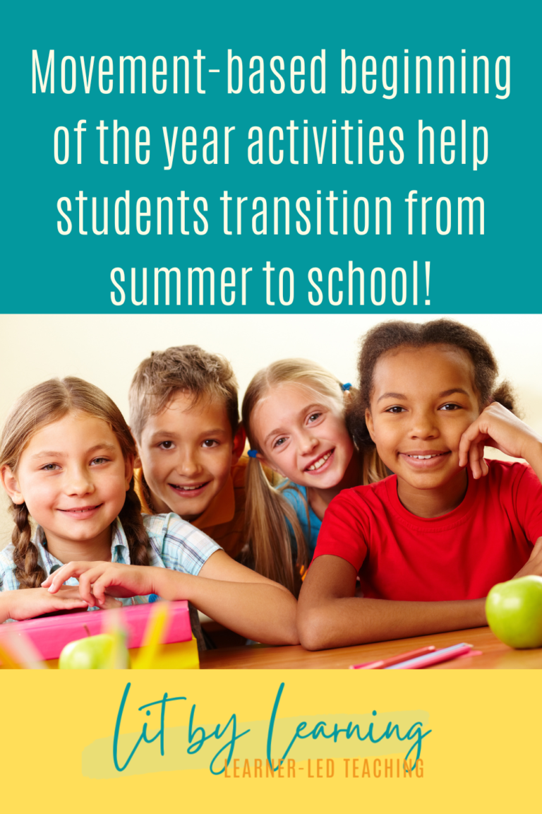 5 beginning of the year activities that get students moving!